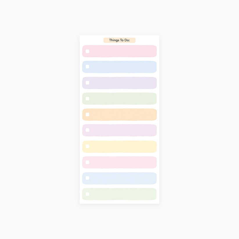 Pastel Things To Do List Notepad – Dotgrid