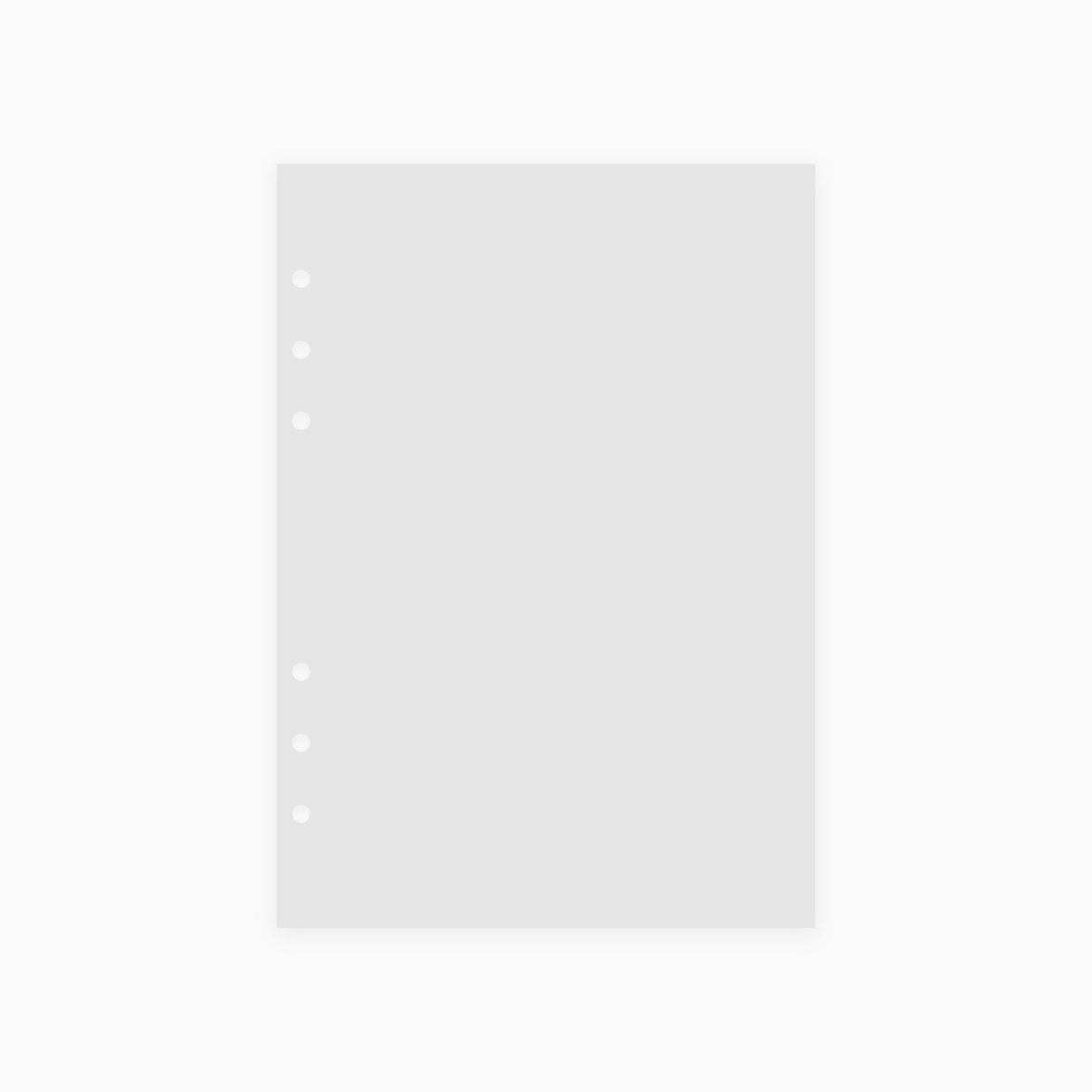 Blank Grey A5 Inserts | Organiser Inserts | Planner Inserts – Dotgrid