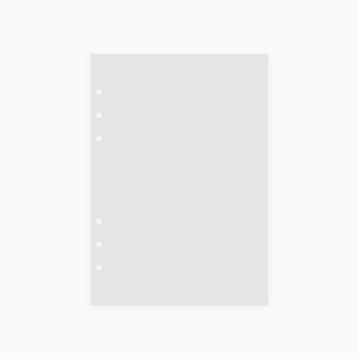 Blank Grey A5 Inserts | Organiser Inserts | Planner Inserts – Dotgrid
