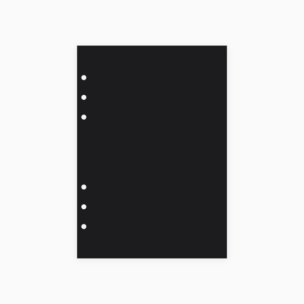 Blank black A5 Inserts | Organiser Inserts | Planner Inserts – Dotgrid