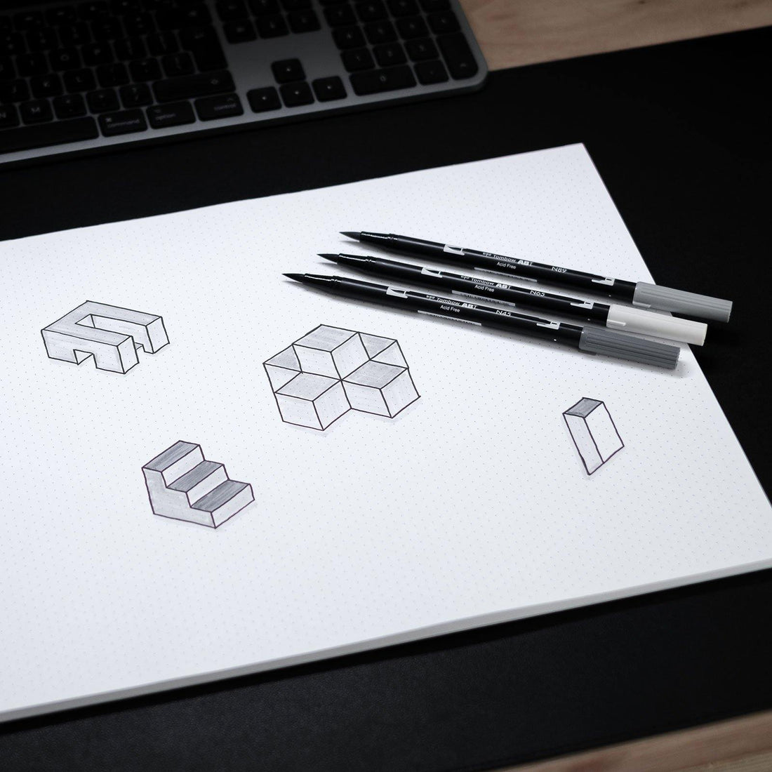 A3 Isometric Paper Pad with 50 Tear-Off Dotted Iso Sheets – Dotgrid