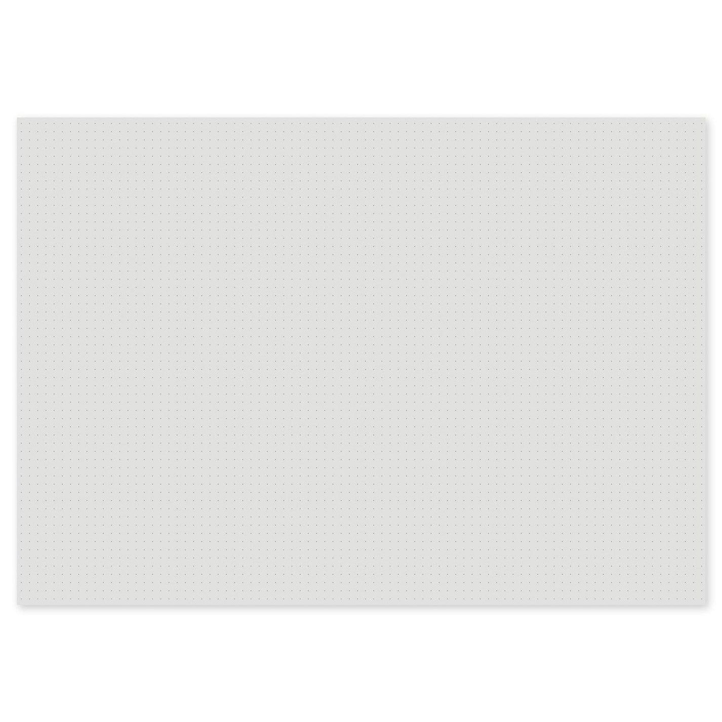 A3 Dot Grid Deskpad with 50 Tear-Off Grey Dotted Sheets – Dotgrid