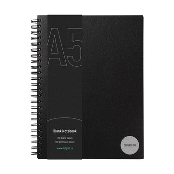 Black Paper Notebooks | Notebooks with Black Pages | Dotted Journals ...