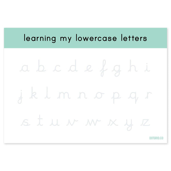 Lowercase Precursive Handwriting Worksheets For Kids | Learn To Write ...