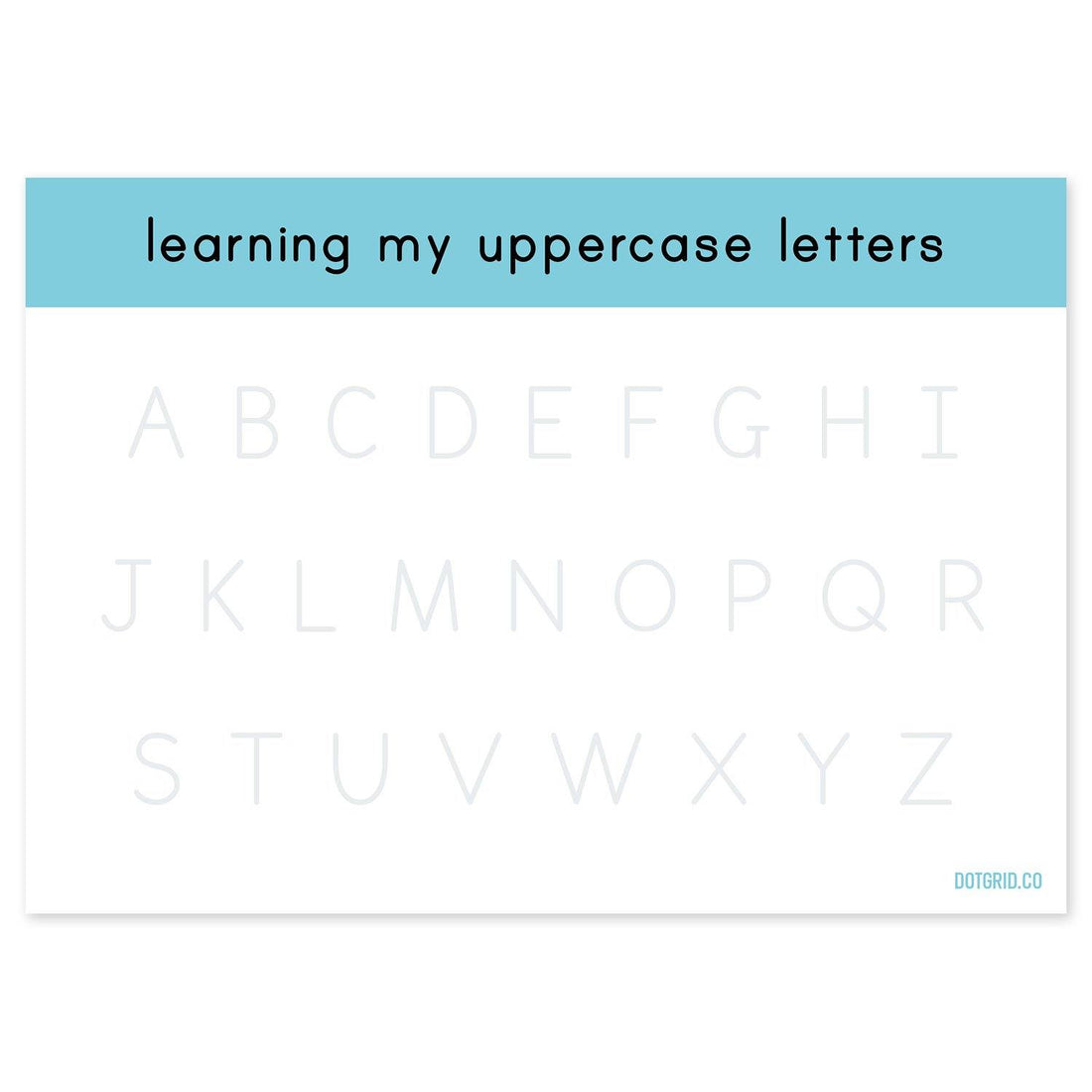 Uppercase Letter Tracing Worksheets For Kids | Learn To Write – Dotgrid