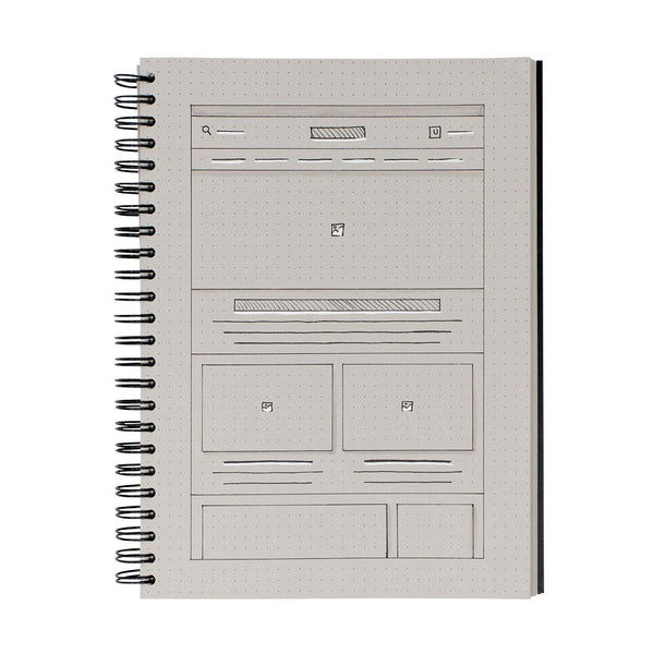 A5 Dot Grid Notebook with Dotted Grey Pages – Dotgrid