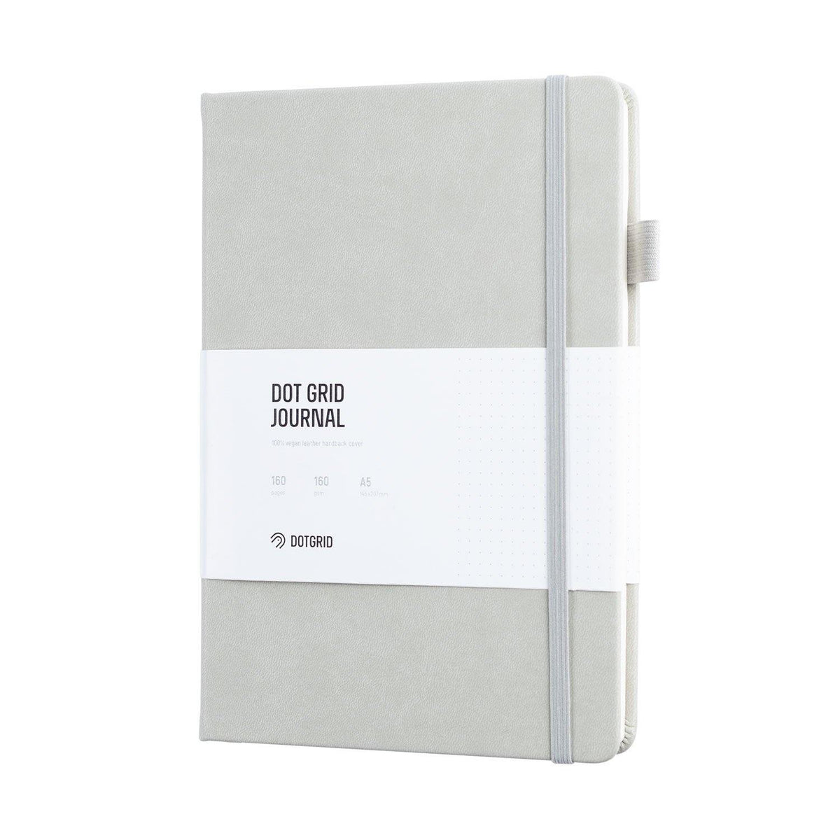 Grey A5 Dot Grid Journal - 160gsm Hard Cover Notebooks | Dotgrid