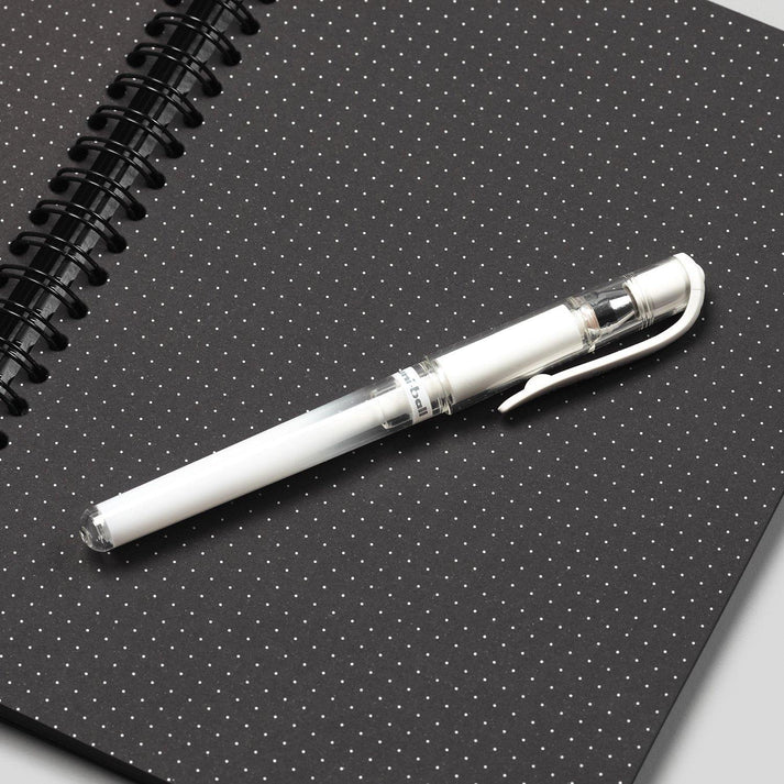 A5 Dot Grid Notebook With Dotted Black Pages – Dotgrid