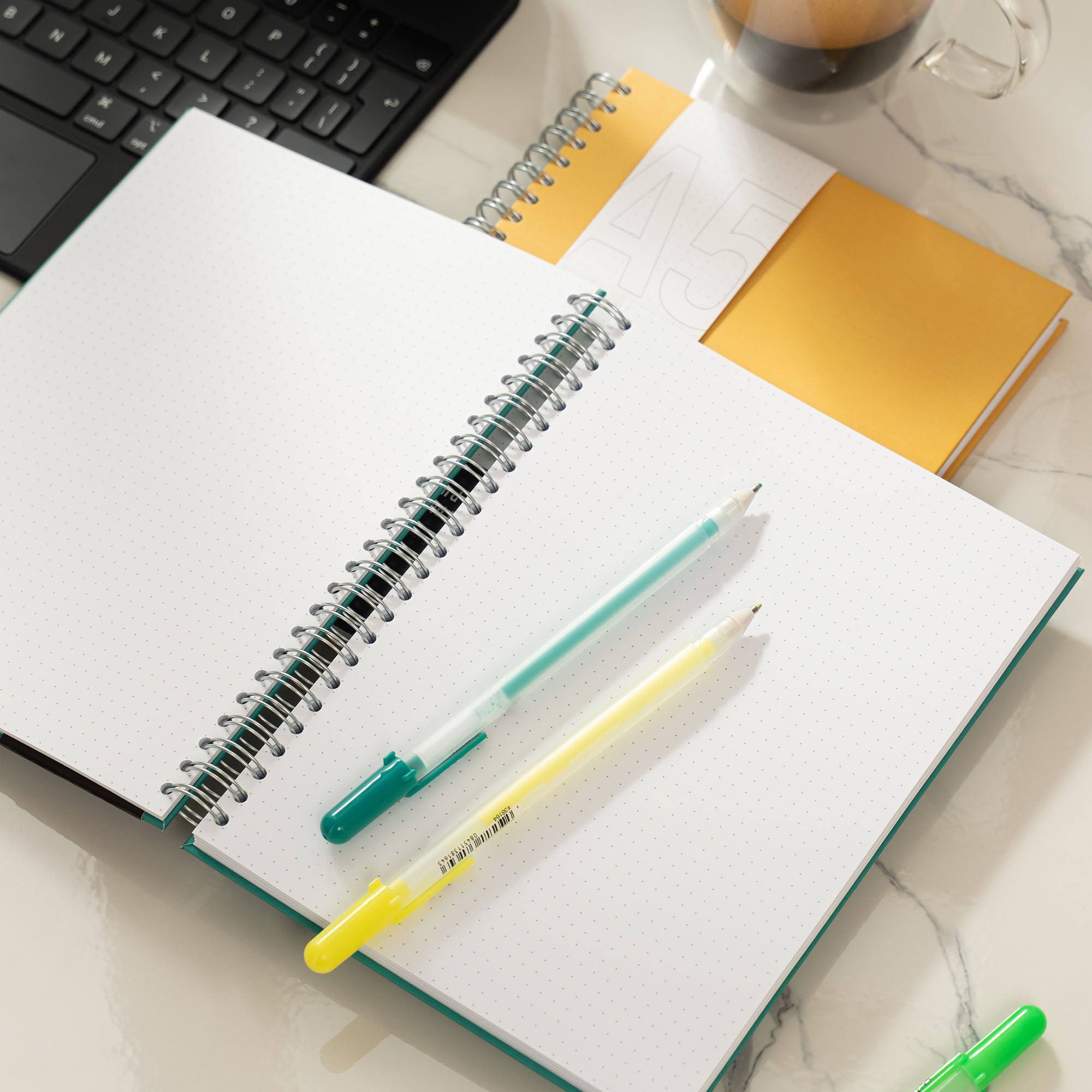 Hard Cover A5 Dotted Notebook | 9 Striking Colours | Dotgrid