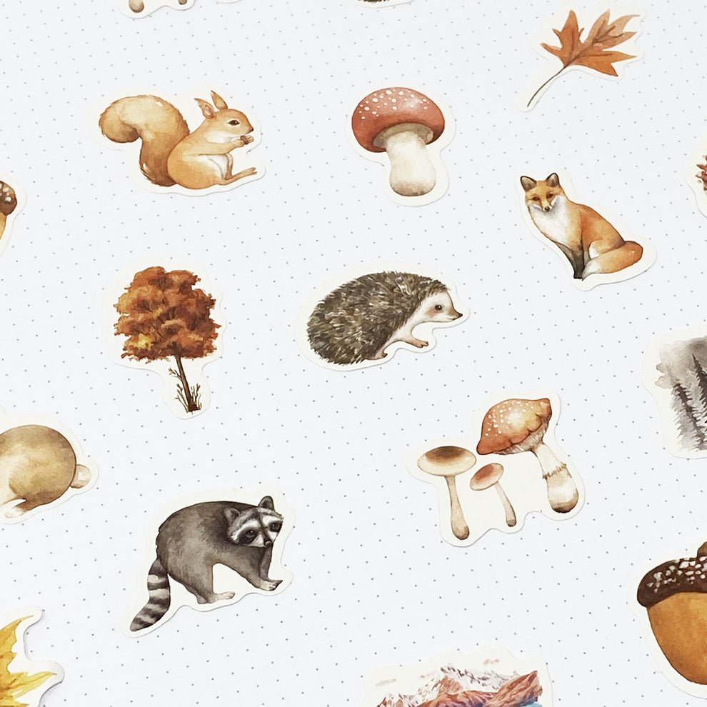 Woodland Stickers For Bullet Journals – Dotgrid
